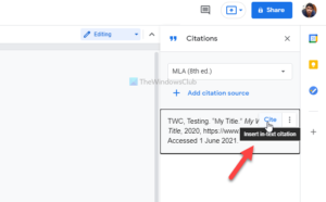 How to add Citations and References in Google Docs