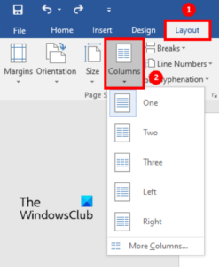 How to create Newspaper-style multiple columns in Word