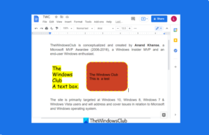 How to insert Text Box in Google Docs