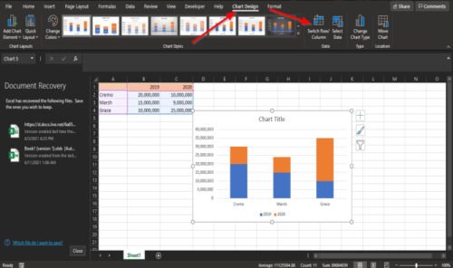 How to switch Rows and Columns in Excel