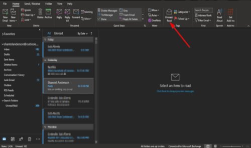 Automatically mark Email as Read in Outlook when clicked