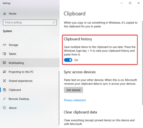 How To Clear Windows 10 Clipboard History Using Shortcut How To Clear
