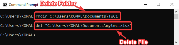 Manage Files And Folders Using Command Prompt In Windows 11