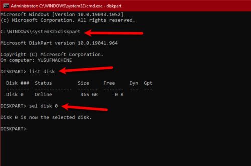 Failed to format selected partition, Error 0x8004242d