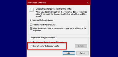 An Error Occurred Applying Attributes To The File In Windows 1110