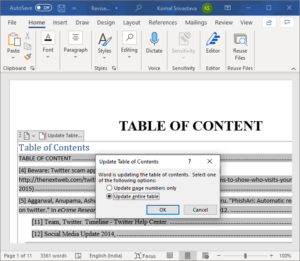 Fix Error, Bookmark not Defined in Word