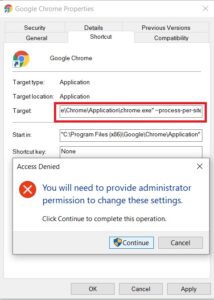 Stop multiple Chrome processes from running in Task Manager