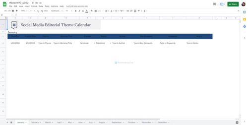 Best Google Sheets and Excel Online Calendar templates