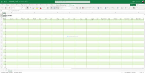 Best Google Sheets and Excel Online Calendar templates