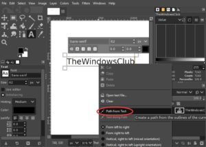 How to outline Text or add a Border to Text in GIMP