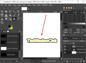 How to outline Text or add a Border to Text in GIMP