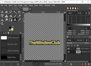 How to outline Text or add a Border to Text in GIMP