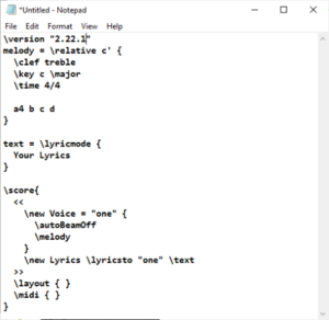 How to convert Plain Text to Musical Notation PDF in Windows PC