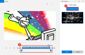 How to create a Lyrical Video using Photos Legacy app in Windows