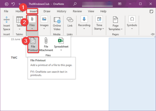 How to Insert a Word Document into OneNote notes