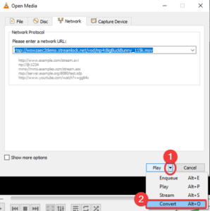 How to play RTSP Stream in VLC media player