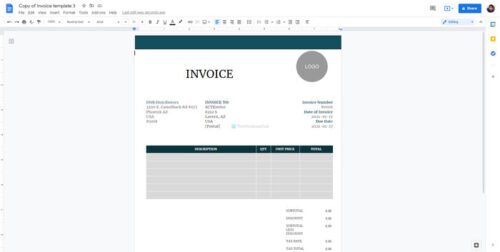 Best Invoice Templates for Google Docs for Freelancers, Small Business