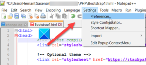 How to add Bing Search to Notepad++ back again
