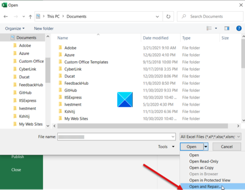 Excel cannot open file because file format or extension is not valid