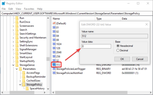 Stop or Make Storage Sense delete files from Downloads folder