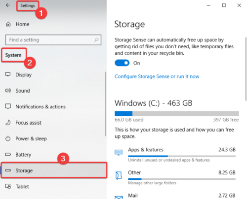 Stop or Make Storage Sense delete files from Downloads folder