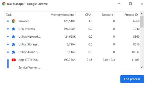 Stop multiple Chrome processes from running in Task Manager