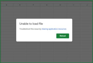 Fix Unable to load file Google Docs error