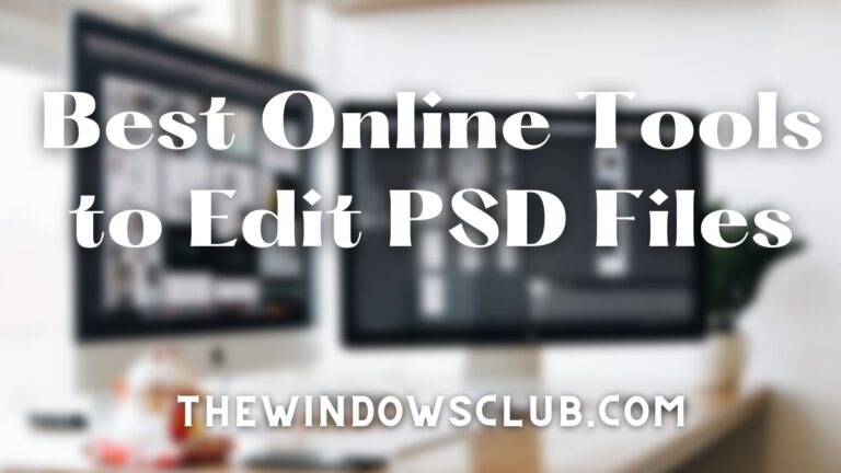 Edit PSD Files without using Photoshop using free online tools