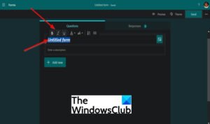 How to format Text in Microsoft Forms