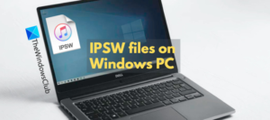 What is an IPSW file and how do I open it on my Windows PC?