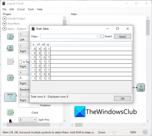 How to generate Truth Table on Windows PC