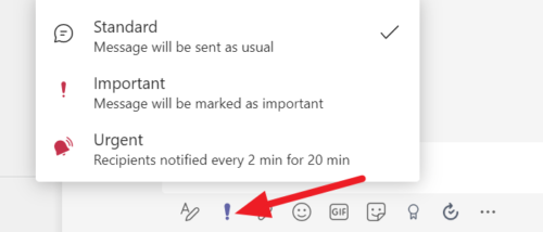 How to send Urgent or Important Message in Teams