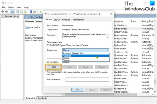 We can't find your camera, Error 0xA00F4289 in Windows 11