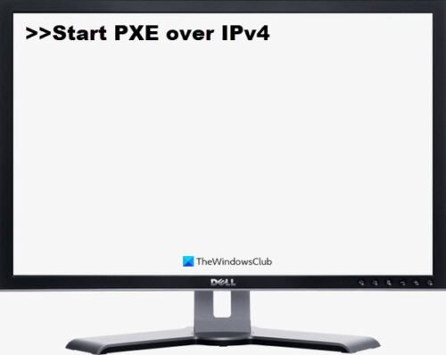 Start PXE over IPv4 error solution on computer
