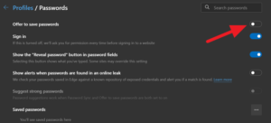 Disable built-In Password Manager in Chrome, Edge, Firefox