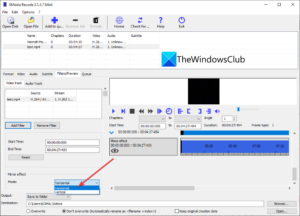 How to add Mirror effect to Videos in Windows 11