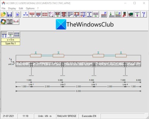 Best free Bridge Design software for Windows 11/10