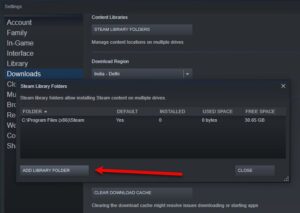 Fix New Steam library folder must be writable error