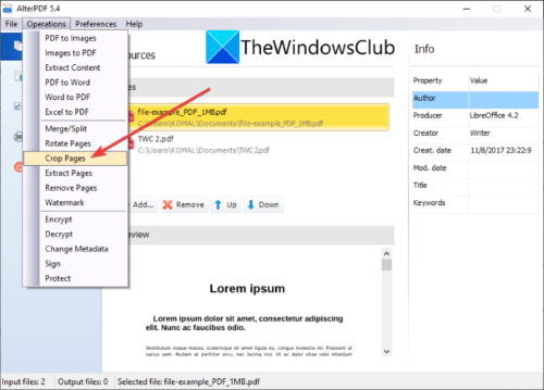 How to crop PDF Pages in Windows 11 using online tool or free software