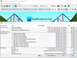 Best free Bridge Design software for Windows 11/10
