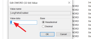 Make Windows accept File Paths over 260 characters