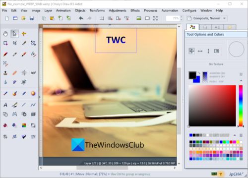 How to edit WebP Images in Windows 11