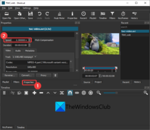How to speed up a video and make it faster in Windows 11