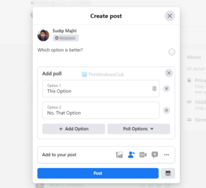 How to create a Poll on Facebook Groups and X (Twitter)