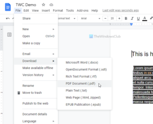How to edit a PDF in Google Docs on the web