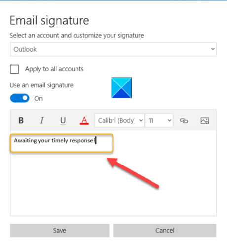 How to change Email Signature in new Outlook app of Windows 11