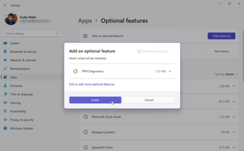 How to enable and use TPM Diagnostics Tool in Windows 11