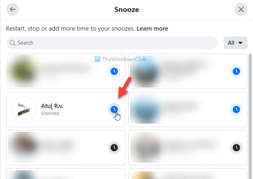 Find Unfollowed or Snoozed Facebook Friends, Groups, Pages