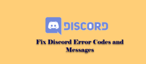 Fix Discord Error Codes and Messages