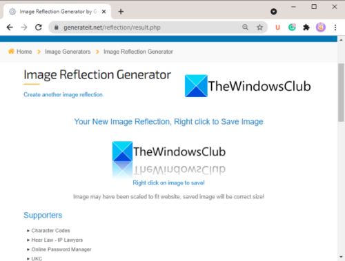 How to add Mirror Image Effect in Windows 11/10